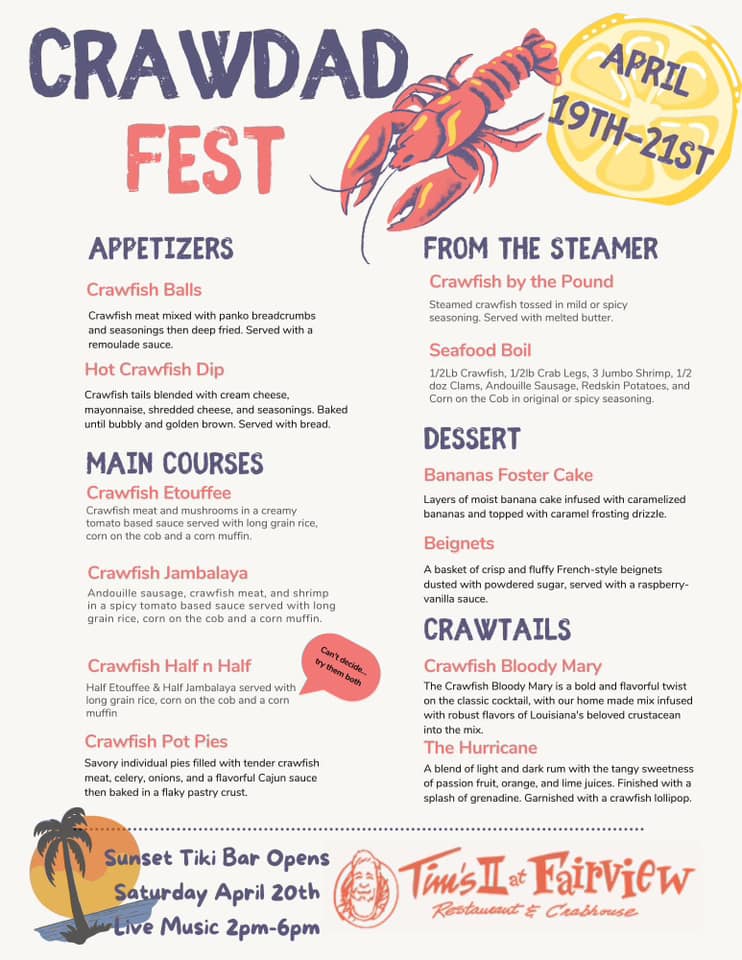 Crawdad Fest at Tim's 2 Fairview - The Pirate's Guide to Boating